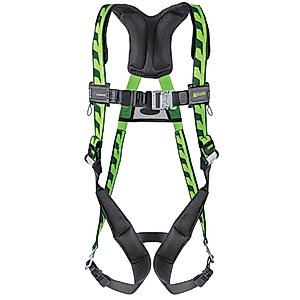 Honeywell AC-QC/UGN Miller by Universal DuraFlex AirCore Full Body Style Harness With Back D-Ring, Quick Connect Leg And Chest Strap Buckle And Sub-Pelvic Strap, 73.3252 fl. oz., 5.6" x 15.6" x 9"