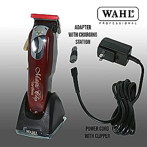 Wahl Professional - Premium Weighted Charging Stand #3801 - Compatible with All Wahl, Sterling, and 5-Star Cord/Cordless Clippers - Has Cord Rotation Feature
