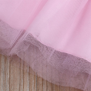 GRNSHTS Toddler Baby Kid Girls Big Sister Outfits Short Sleeve T-Shirt Top+Tutu Skirt with Headband Clothing Set (Pink, 2-3T)