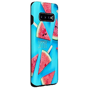 Galaxy S10 Rae inspired Dunn pink watermelon popsicle teal hot summer Case