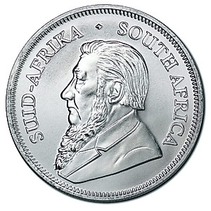 2022 ZA 1 oz South African Silver Krugerrand Coin Brilliant Uncirculated with a Certificate of Authenticity 1 Rand 1R BU
