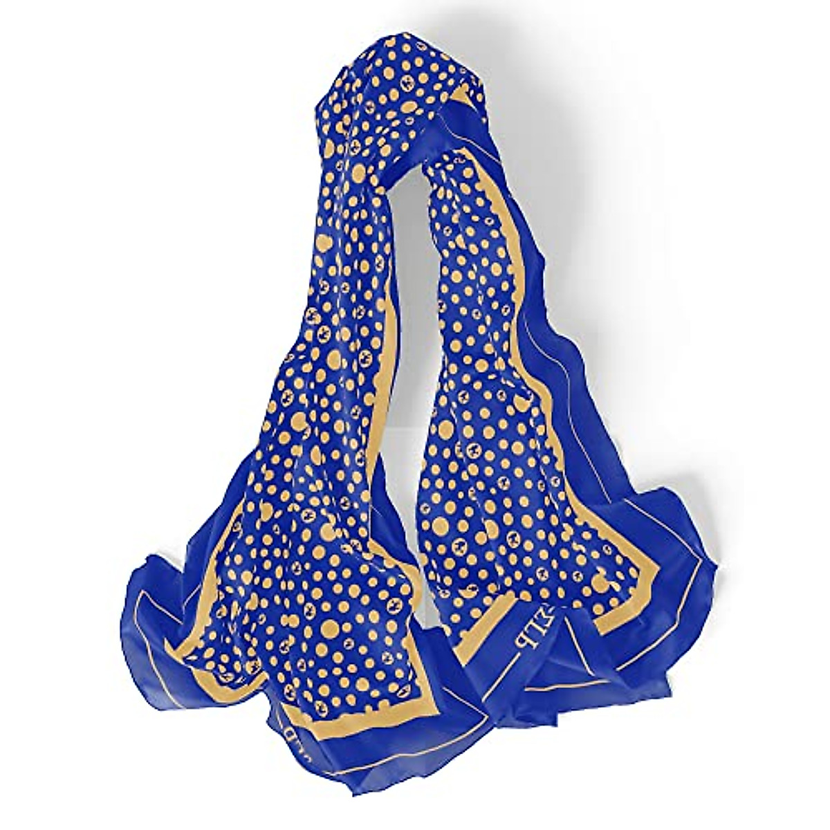 Bad Bananas BBGreek Sigma Gamma Rho Official Vendor - Crepe Shawl Scarf - Dots on Dots - SGRho - Sorority Paraphernalia