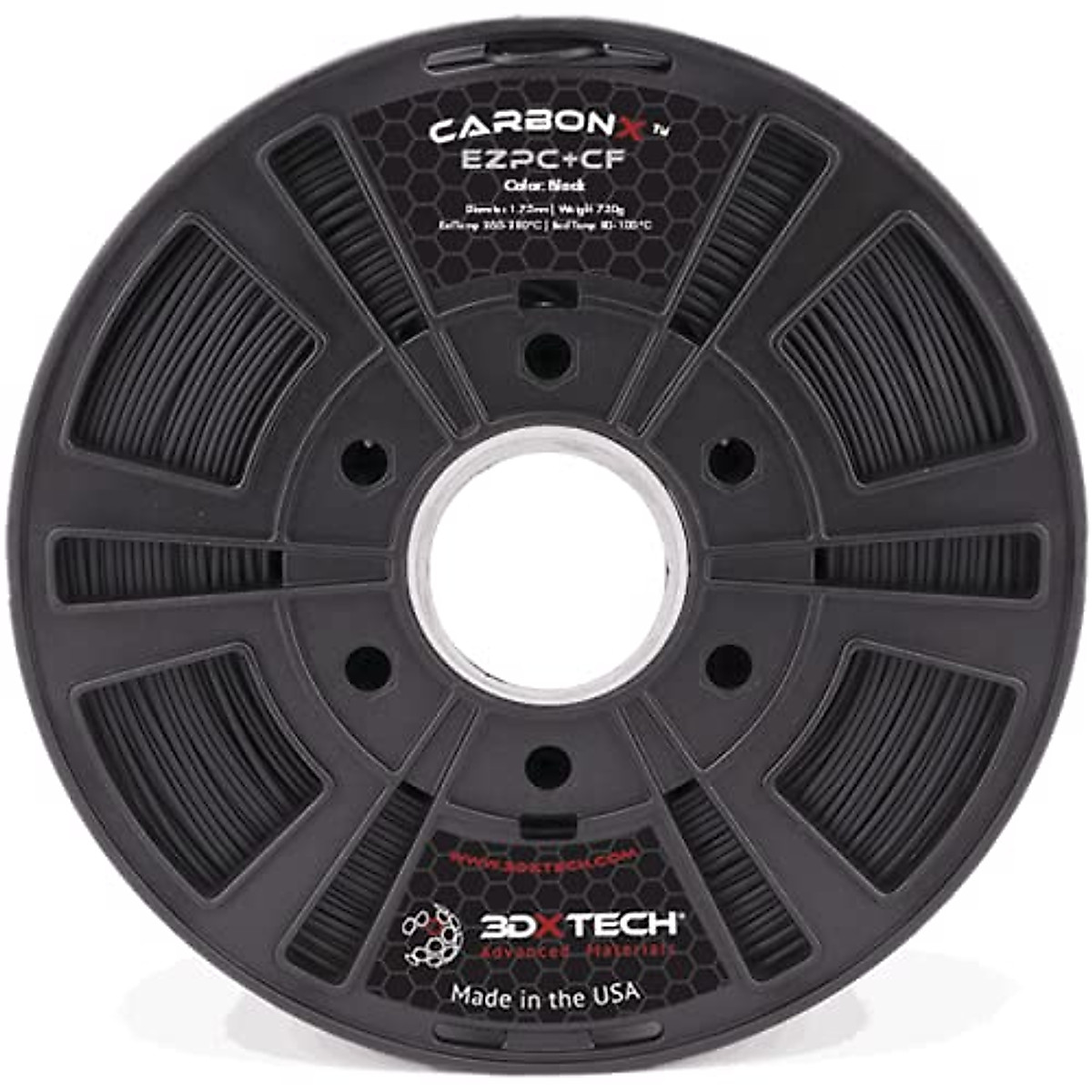 3DXTECH CarbonX EZ PC+CF Filament 1.75mm 500g 3D Printing Filament