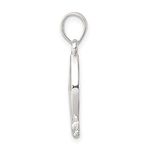 Sterling Silver Rhod-pltd Enameled Mustard Seed Ichthus Fish Pendant QQC6699