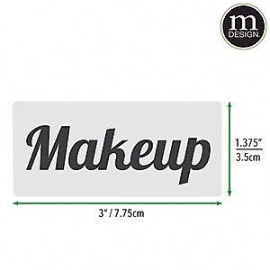 mDesign Plastic Stackable Bathroom Storage Organizer Box with Hinged Lid - for Cabinet, Vanity Organizer for Makeup, First Aid, Hair Accessories - 6.5" High - 4 Pack, Includes 32 Labels - Clear