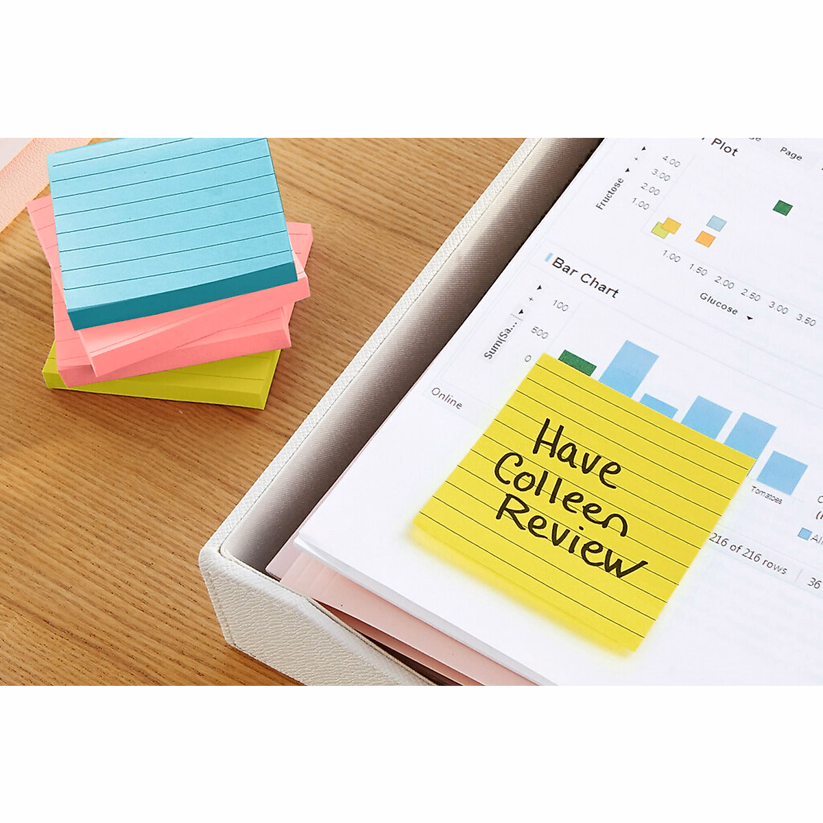 Post-it Notes, 3x3 in, 3 Pads, America's #1 Favorite Sticky Notes, Poptimistic Collection, Bright Colors (Magenta, Pink, Blue, Green), Clean Removal, Recyclable (6301-B)