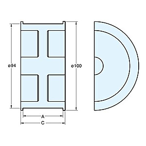 Sugatsune, Lamp DSI-3250-45 Door Hardware, 304 Stainless Steel, Satin