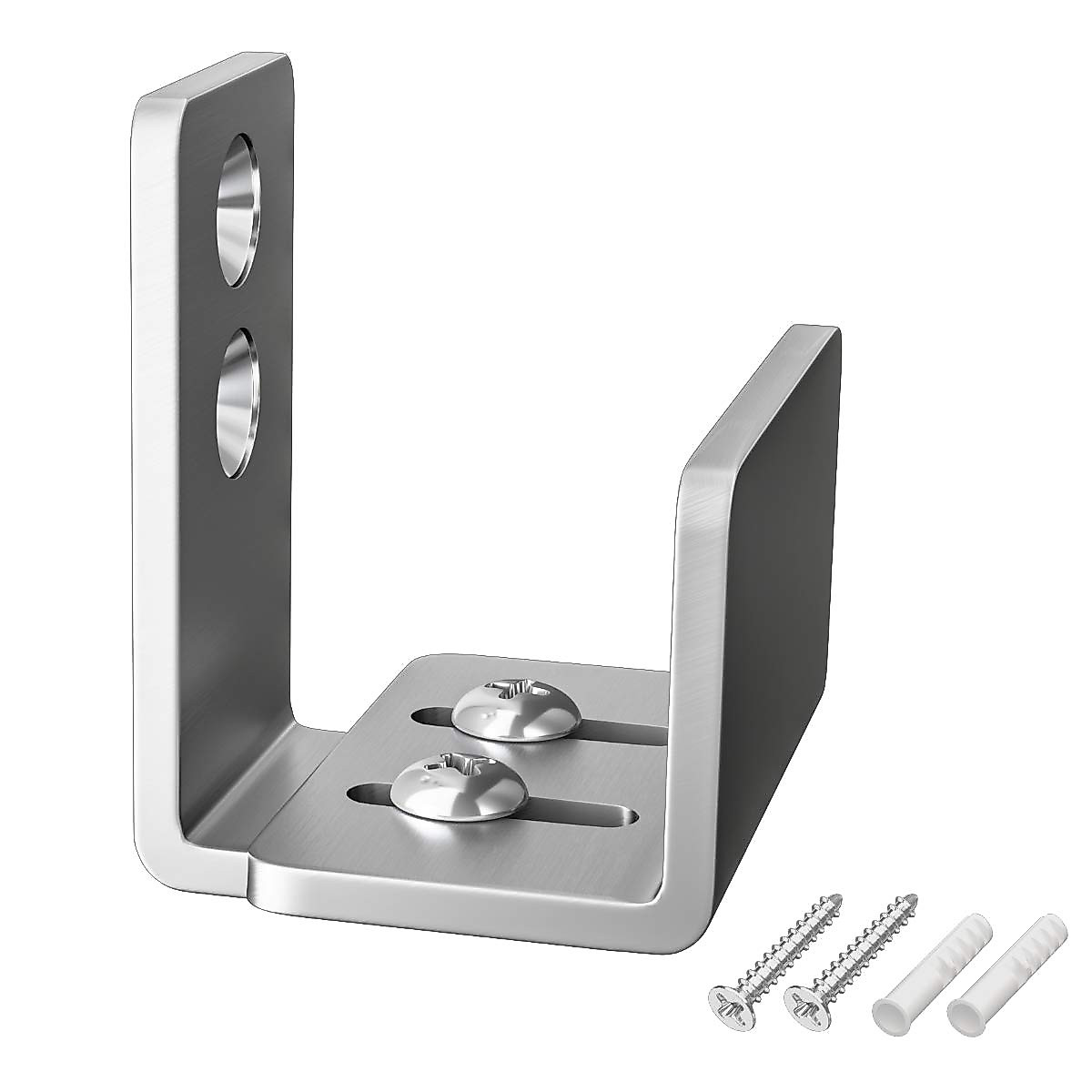 SMARTSTANDARD 6 Feet Top Mount Sliding Hardware Kit with 12'' Pull and Flush Handle Set and Adjustable U Shape Barn Door Floor Guide