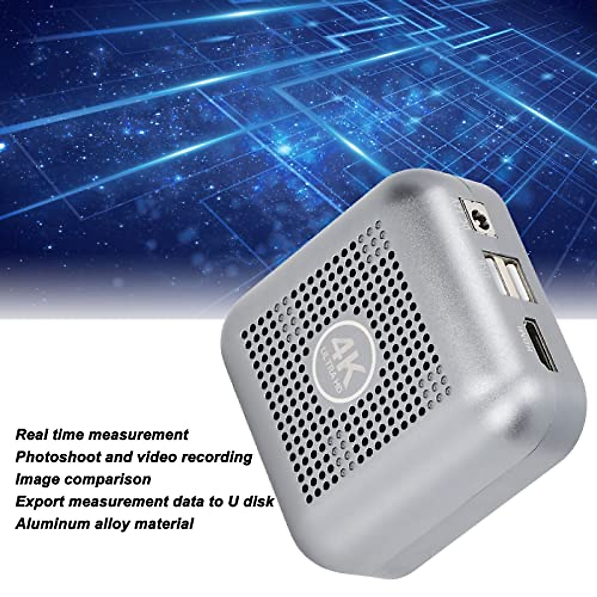 Digital Industrial Camera, Image Comparison Industry Camera Aluminum Alloy Material US Plug 100-240V for Mobile Phone Maintenance