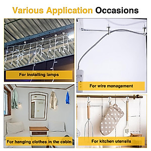 DIYMAG Magnetic Hooks, 25lbs+ heavy duty for hanging, super strong magnet hooks for cruise cabin, refrigerator,classroom,magnetic metal hooks for grill (Sliver,pack of 20)