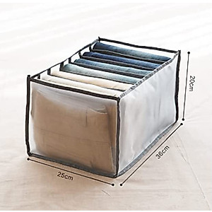 Aobteeny Closet Organizers and Storage Bins, 2 PCS Wardrobe Clothes Storage Organizer with Multiple Layers, Foldable, Portable and Visible Baby Storage Baskets for Bedroom, Shelves