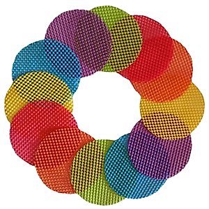 Round Multi-Purpose Jar Gripper Pad Bottle Lid Opener, 12 Piece Set, Colors May Vary, Gripper Pad, 5.5 in