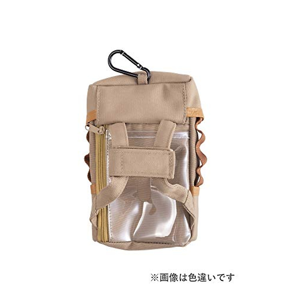 セトクラフト(Seto Craft) Setocraft Pass Pouch Backpack with Carabiner Hook for Commuter and Transportation Card Slot, Size: 4.9 x 1.4 x 7.1 inches (12.5 x 3.5