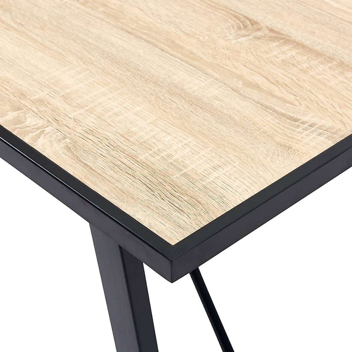 YUHI-HQYD Dining Table,Industry Offic Table,Rectangle Console Table,Kitchen Table,Computer Desk,Perfectly in a Living Room,Den,Office Room, and Family Room, Oak 47.2"x23.6"x29.5"