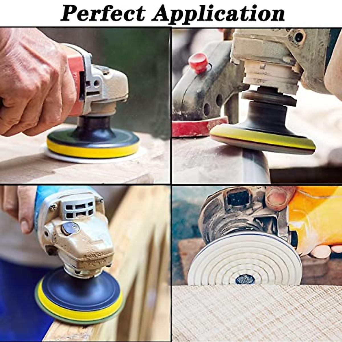 Diamond Polishing Pads Set 4 inch Wet/Dry Diamond Sanding Pads Kit 11 Piece Set Granite Stone Concrete Marble Buffer with M14 Drill Adapter