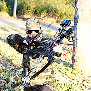 SOPOGER Archery Compound Bow Stabilizer Bow Riser Extension Dampener Target Quick Disconnect Silencers Stabilizer for Recurve Bow Hunting Shooting (Black)