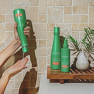 Nexxus Unbreakable Care Shampoo, Conditioner, and Leave-In Spray 3 Pack For Fine and Thin Hair with Keratin, Collagen, Biotin