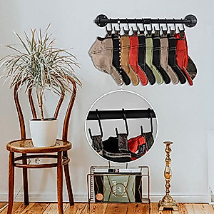 YOYETECO 10 Pack Purse Hanger Black S Hooks, Unique Twisted S Hooks Heavy Duty Bag Hanger, Closet Rod Hooks for Hanging Handbags, Purses, Belts, Scarves, Hats, Pots and Pans, Large 4.33 Inch