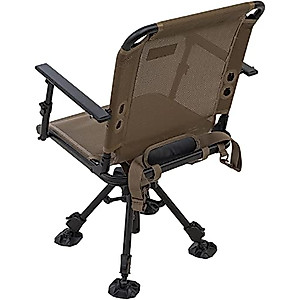 ALPS OutdoorZ Stealth Hunter Hunting Chair,Adjustable Height Deluxe, Brown - New