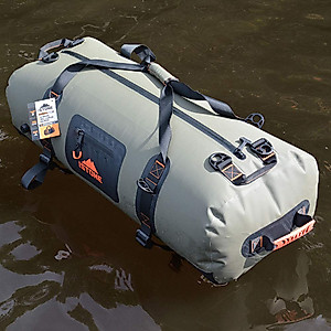Big Stone Fully Waterproof, airtight, Submersible, Heavy Duty, Rugged, Scuba Zipper Dry Bag - Carry as Duffel, Backpack or Shoulder - Large/x-Large (90 Liter)