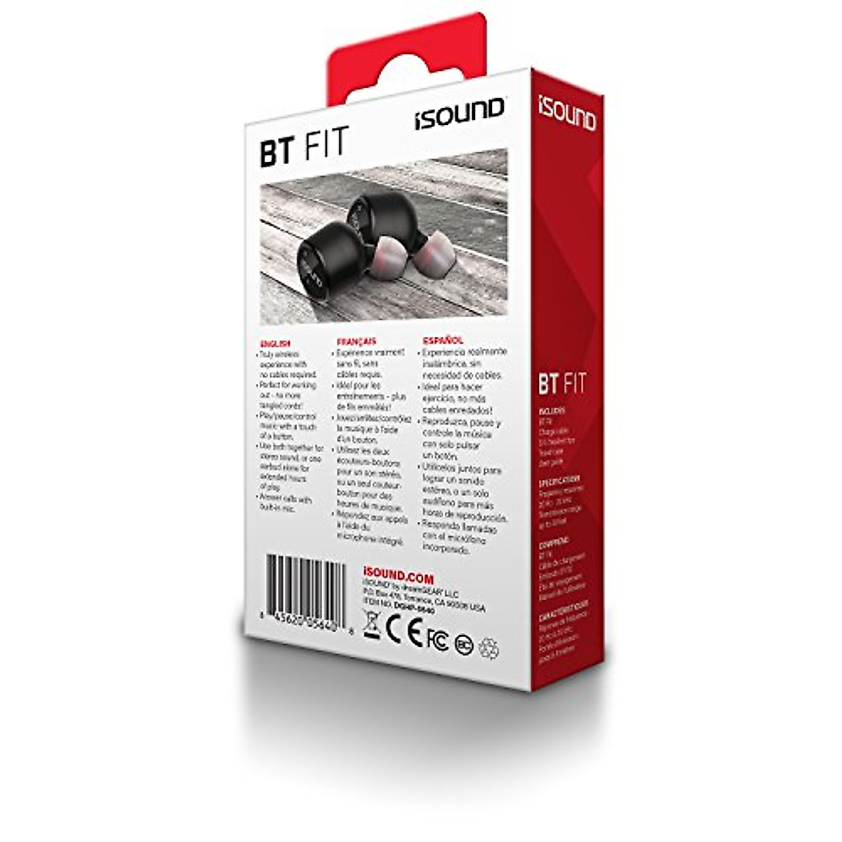 BT FIT Truly Wireless Bluetooth Earbuds: Up to 7 Hours of Playtime-Built in Microphone for Those on The Move-Sport Friendly