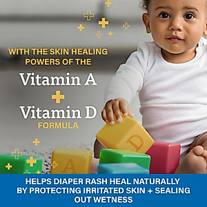 A+D Zinc Oxide Diaper Rash Cream - Soothes & Treats Diaper Rash - Zinc Oxide 10% Dimethicone 1% - Easy Spreading Cream for Baby - Healing Skin Ointment for Red, Irritated Skin - 4oz, 2 Pack