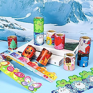 PerKoop 12 Rolls 393.7 ft Christmas Bulletin Board Border Decorative Winter Border Trim Seasonal Holiday Monthly Classroom Blackboard for Spring Summer Fall Winter Halloween School Door Windows