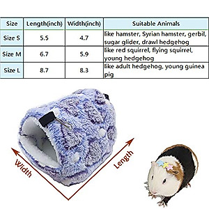 Oncpcare Winter Warm Hamster Bed Playing Soft Hamster Hammock Sleeping Cute Small Animals Nest Hanging Home Resting for Young Guinea Pig Degu Drawl Hedgehog