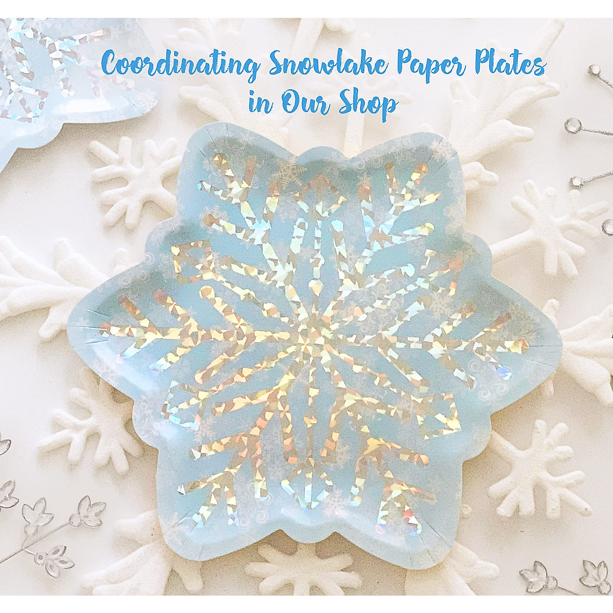 POP parties Snowy Owl Birthday Party Invitations - Blue - 10 Invitations 10 Envelopes