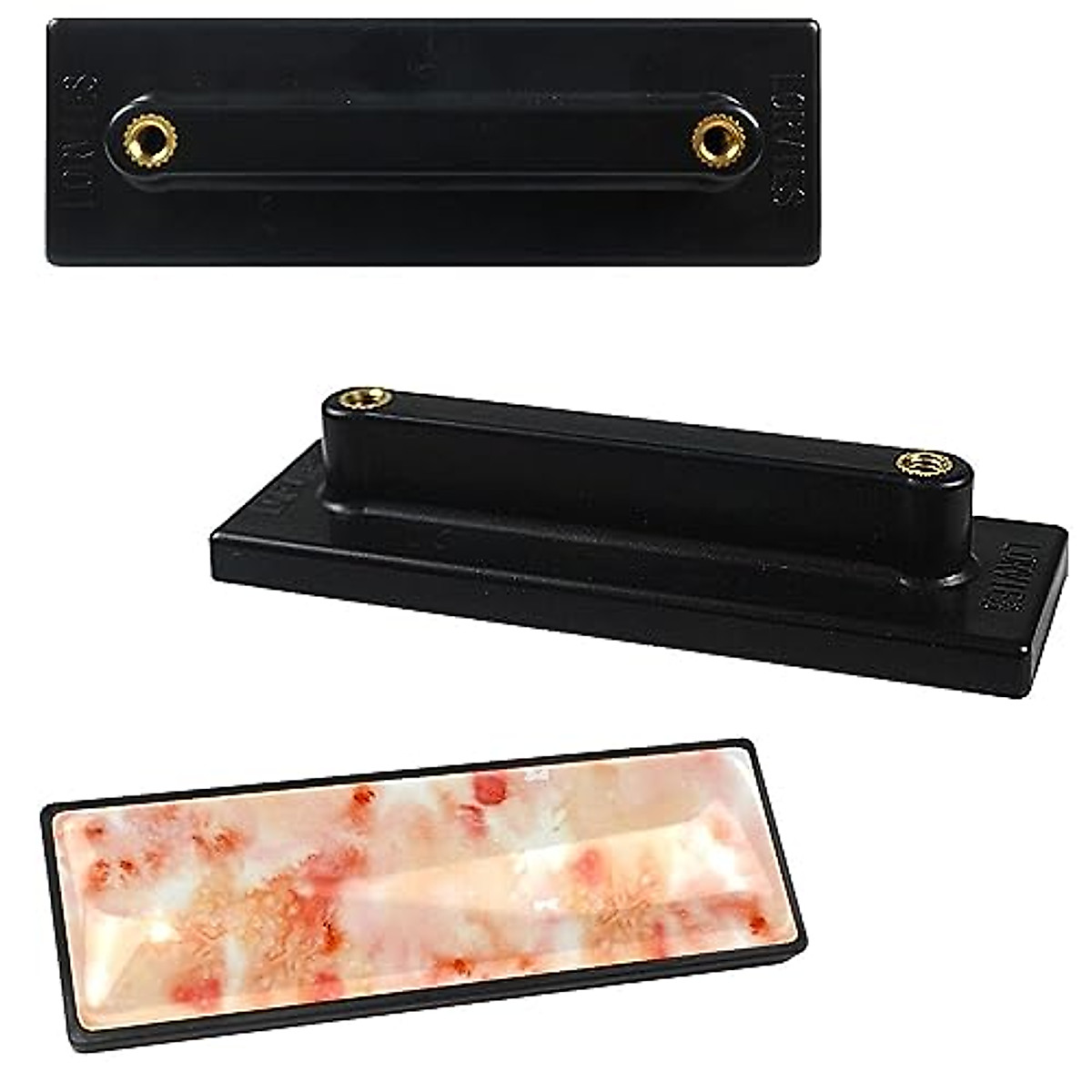 4 Pack 3.6In Double Holes Handles Pulls, Orange Tie-dye Decorative Kitchen Cabinet Dresser Drawer Closet Cupboard Door Handles Pulls for Home Bedroom Bathroom