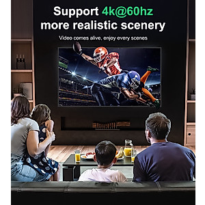 HDMI Switch 4k@60hz Splitter, GANA Aluminum Bidirectional HDMI Switcher 2 in 1 Out, Manual HDMI Hub Supports HD Compatible with Xbox PS5/4/3 Blu-Ray Player Fire Stick Roku