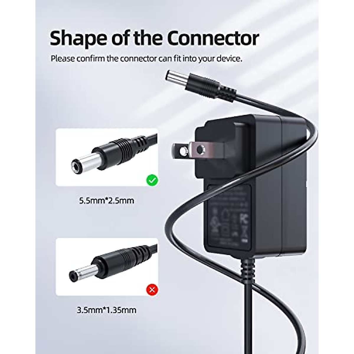Nicpower Charger Fit for Motorola MSI ML18-8140100-A1 MH14-1140100-B2 LG GoldStar KNU-1485 Spec Lin L5A-138095R Yamaha YST-M10 YST-M15 PA-M20 Speaker Adapter Cable Power Supply
