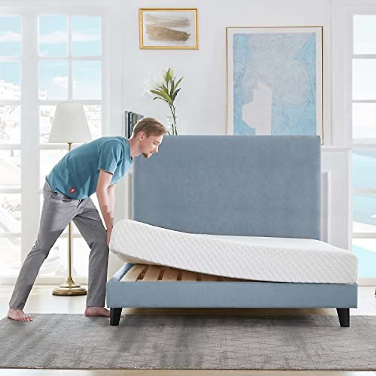 UMATRU Full Size Mattress, 8 inch Gel Memory Foam Mattress for Cooling Sleep, Breathable Bed Mattress in a Box, Medium Firm Feel with Motion Isolating, CertiPUR-US Certified (Full)