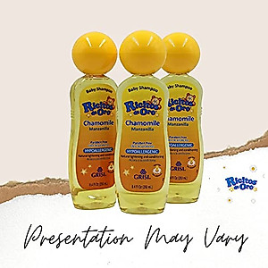 Ricitos de Oro Chamomile Manzanilla, Baby Shampoo, Hypoallergenic, 3 Pack, 8.4 FL Oz Bottles