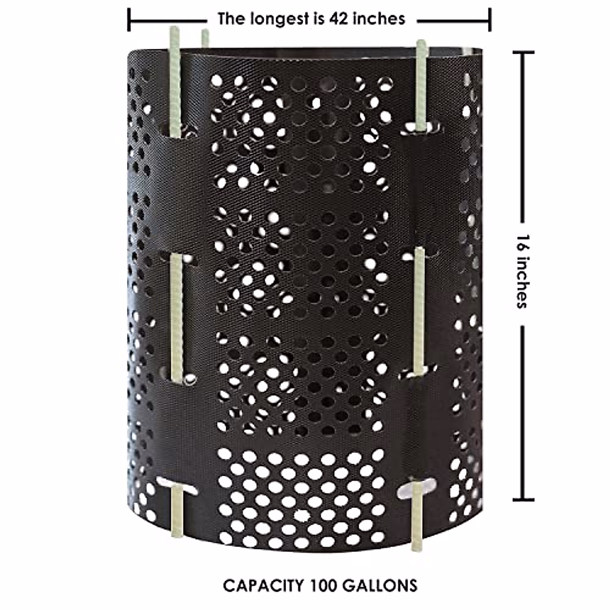 ECOHomes 100 Gallons Expandable Outdoor Compost Bin | Compact & Easy to Setup Garden Compost System - Adjustable Waste Composting Caddy Bin Suitable for Backyard, Lawn & More