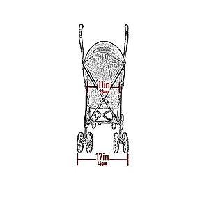 Pet Gear Travel Lite Plus Stroller, Compact, Easy Fold, No Assembly Required, Large Wheels for Cats and Dogs up to 15 pounds, 3 Colors