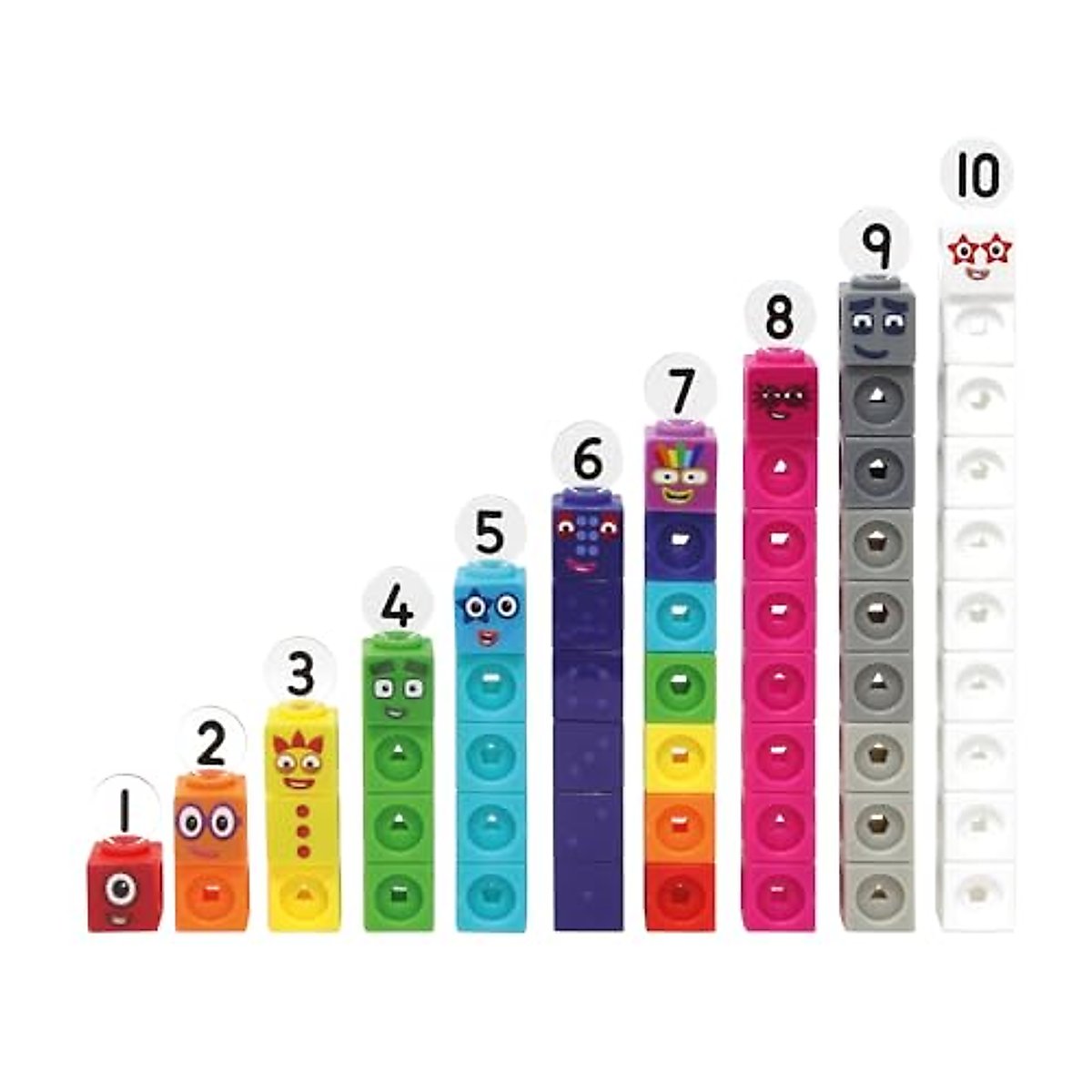 Learning Resources LSP0949-UK MathLink Cubes Numberblocks 1-10 Activity Set, Early Years Maths Learning, Build, Learn & Play in The Classroom & at Home.,27.5 x 21.3 x 3.2 cm, Multicolour