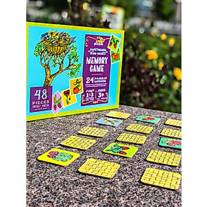 Upbounders Little Likes Kids - Sweetgrass Head Basket - Memory Montessori Games for Toddlers Kids, 24 Matching Flower Card Pairs, Preschool Garden Toy, Ages 3-5