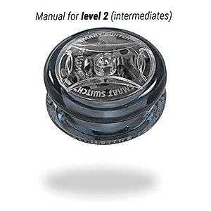 Yomega Power Brain XP yoyo - Professional yoyo with a Smart Switch which enables Players to Choose Between Auto-Return and Manual Styles of Play. + Extra 2 Strings & 3 Month Warranty (Grey)