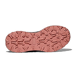 NORTIV 8 Womens Lightweight Hiking Shoes Quick Laces Outdoors Sneakers, Grey Pink - 8 (SNHS239W)