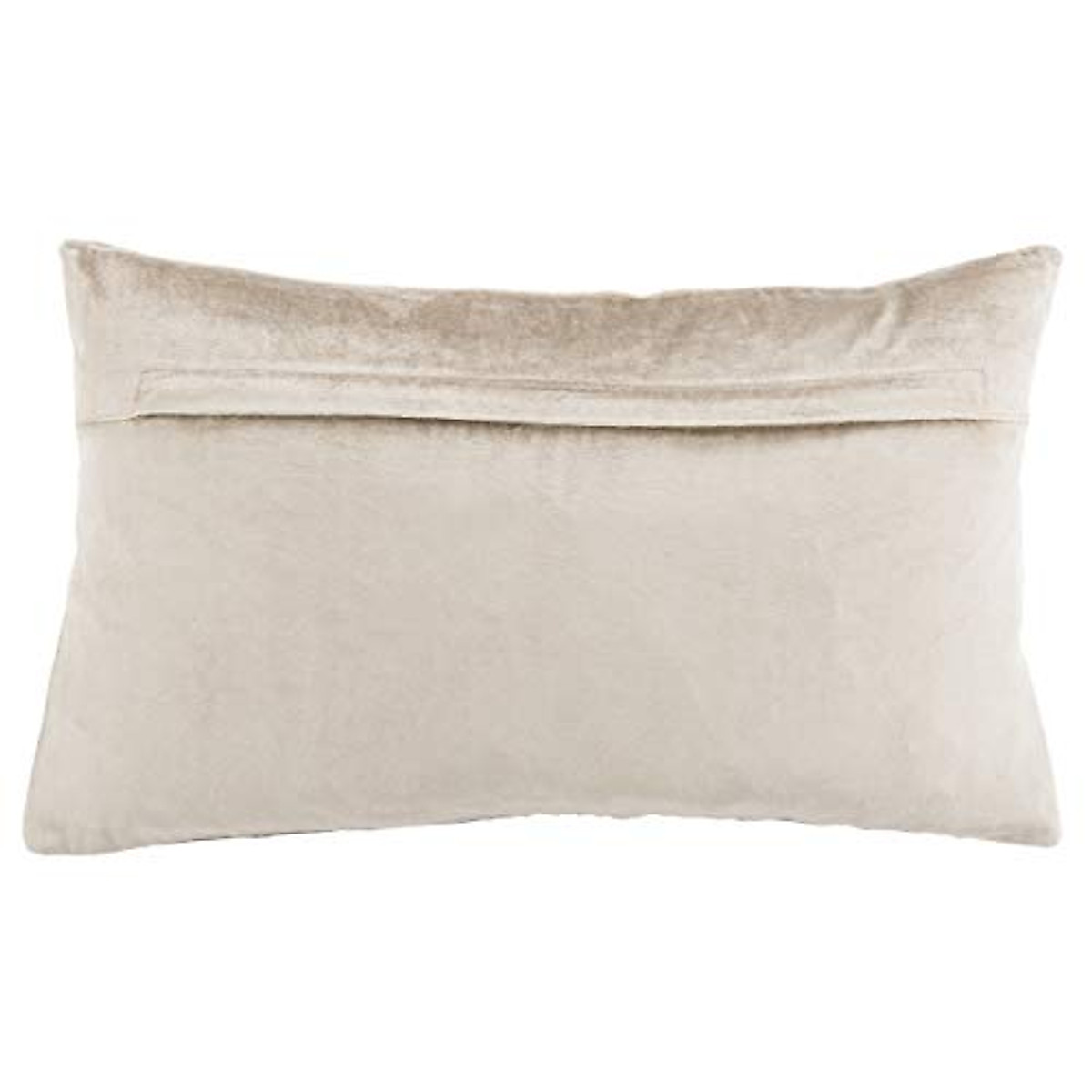 Safavieh Deston Darling Throw Pillow, 12"x22", Beige/Gold