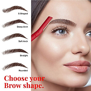 Kiss New York Eyebrow Razor Trimmer Facial Hair Shaper Remover, Multipurpose Exfoliating Dermaplaning Dermaplane Shaving Tools for Men & Women 3 Count