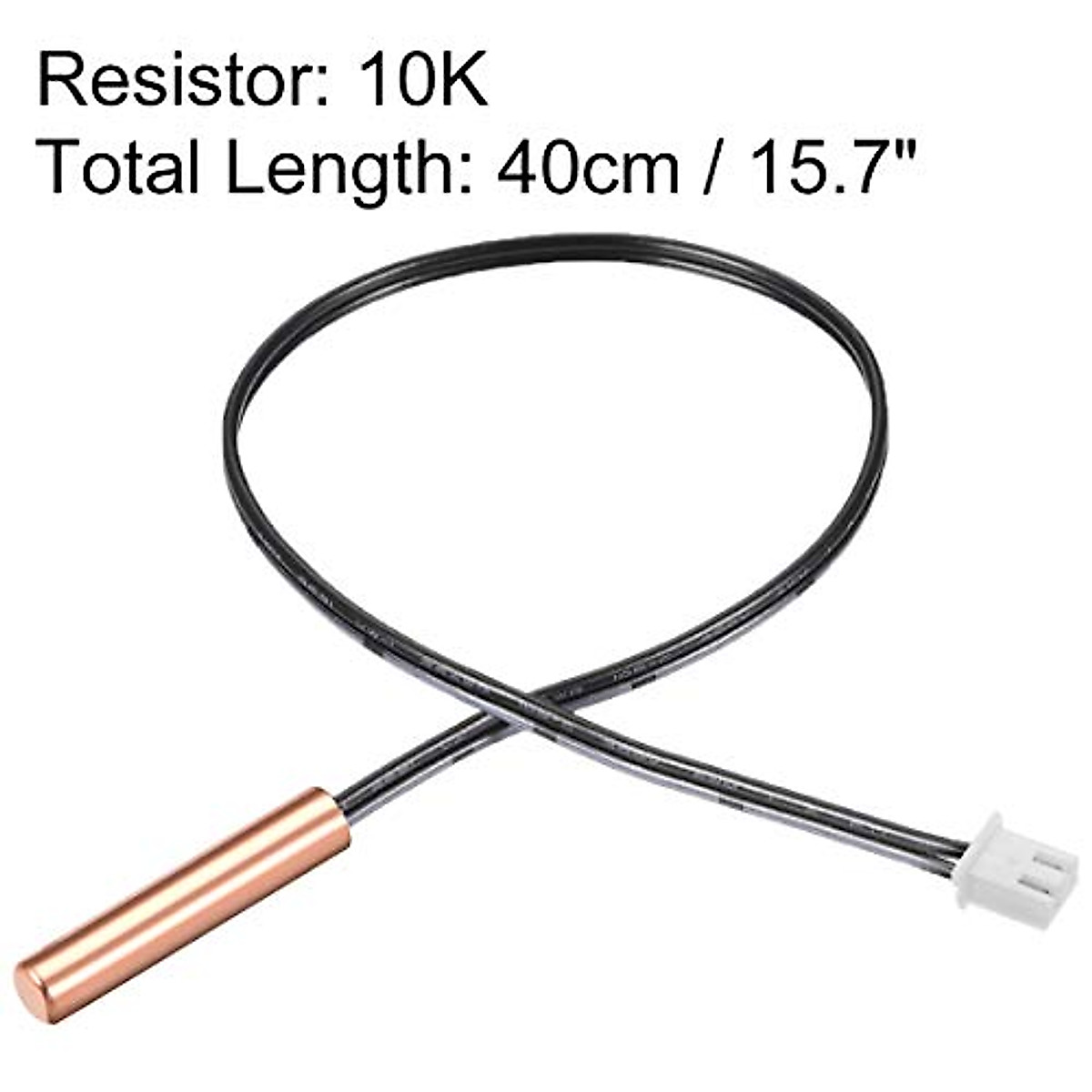 uxcell 5 Pcs 10K NTC Thermistor Probe 15.7 Inch Sensitive Temperature Sensor Kit for Air Conditioner