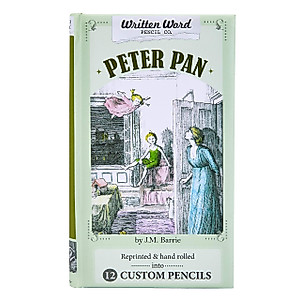 It's Academic Written Word Pencil Co. Classic Story Pencils with Decorative Box, 12 Pack, Peter Pan