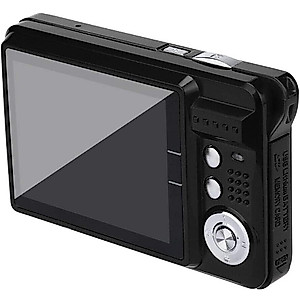 eDealz 18MP Megapixel Digital Camera Kit with 2.7" LCD Screen, Rechargeable Battery, 32GB SD Card, Card Holder, Card Reader, HD Photo & Video for Indoor, Outdoor Photography for Adults, Kids (Black)