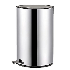 Trash Bin Trash Can Wastebasket Trash Can Waste Storage Bin Dustbin 8L Pedal Bins with Lids for Bathroom Toilet Bedroom Garbage Can Waste Bin (Color : OneColor, Size : 21.5 * 33.2cm)