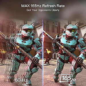 Redragon 27" 144hz/165HZ Curve Gaming Monitor, QHD 2K (2560X1440) IPS Frameless Computer Monitor, 1ms Response Time, Fully Compatible, VESA Wall Mount