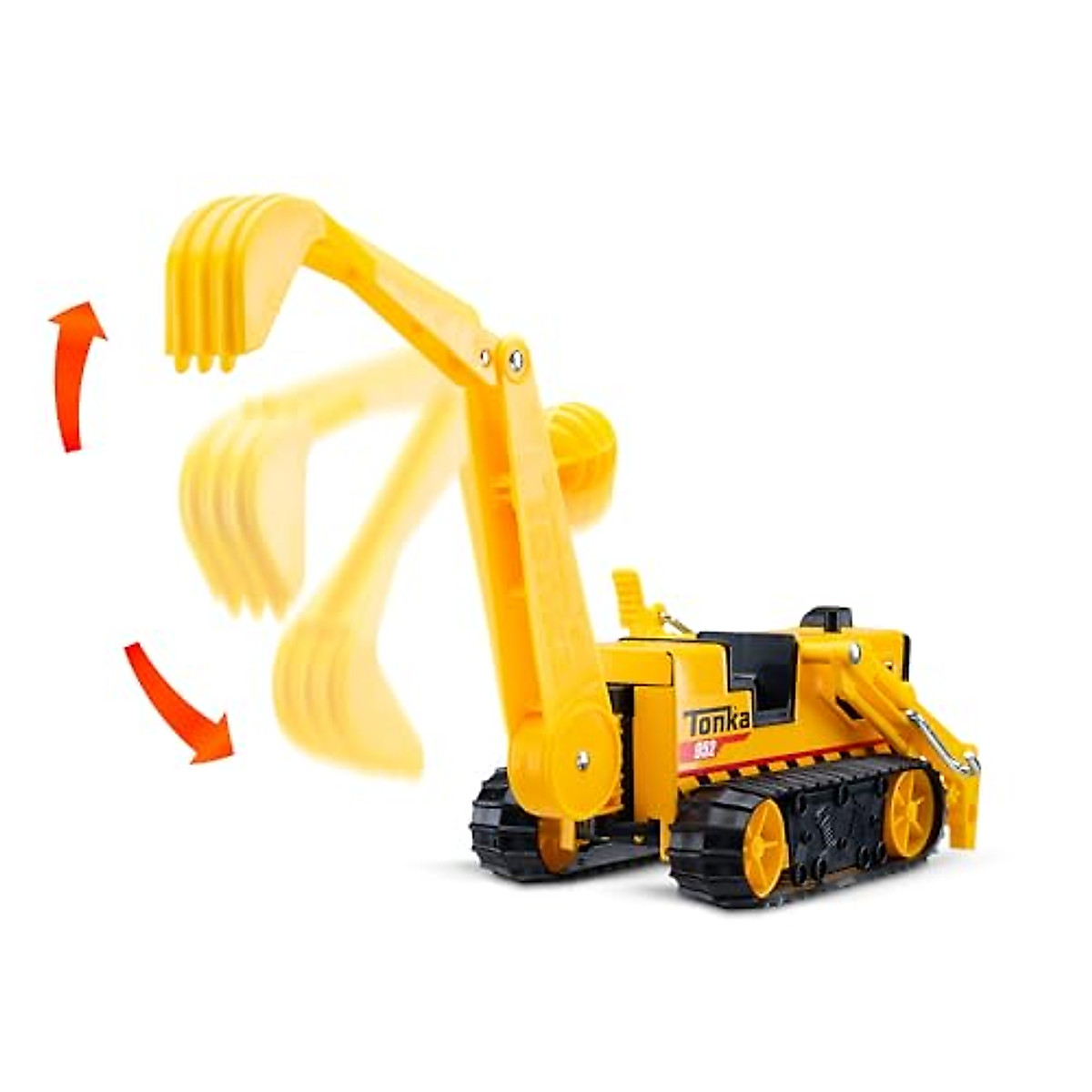 Tonka Steel Classics Trencher - Made with Steel & Sturdy Plastic, Yellow Toy Construction Truck, Boys and Girls, Kids, Toddlers, Ages 3+