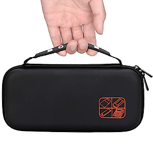 BOVKE Hard PU Graphing Calculator Carrying Case for TTexas Instruments TI-30XS Multiview/TI-34 Multiview/TI-36X Pro Scientific Calculator, Extra Pocket for USB Cables Pens Other Items, Black