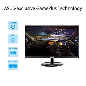 ASUS VP229HE 21.5” Monitor, 1080P Full HD, 75Hz, IPS, FreeSync/Adaptive-Sync, Eye Care, HDMI VGA, Frameless, VESA Wall Mountable, BLACK